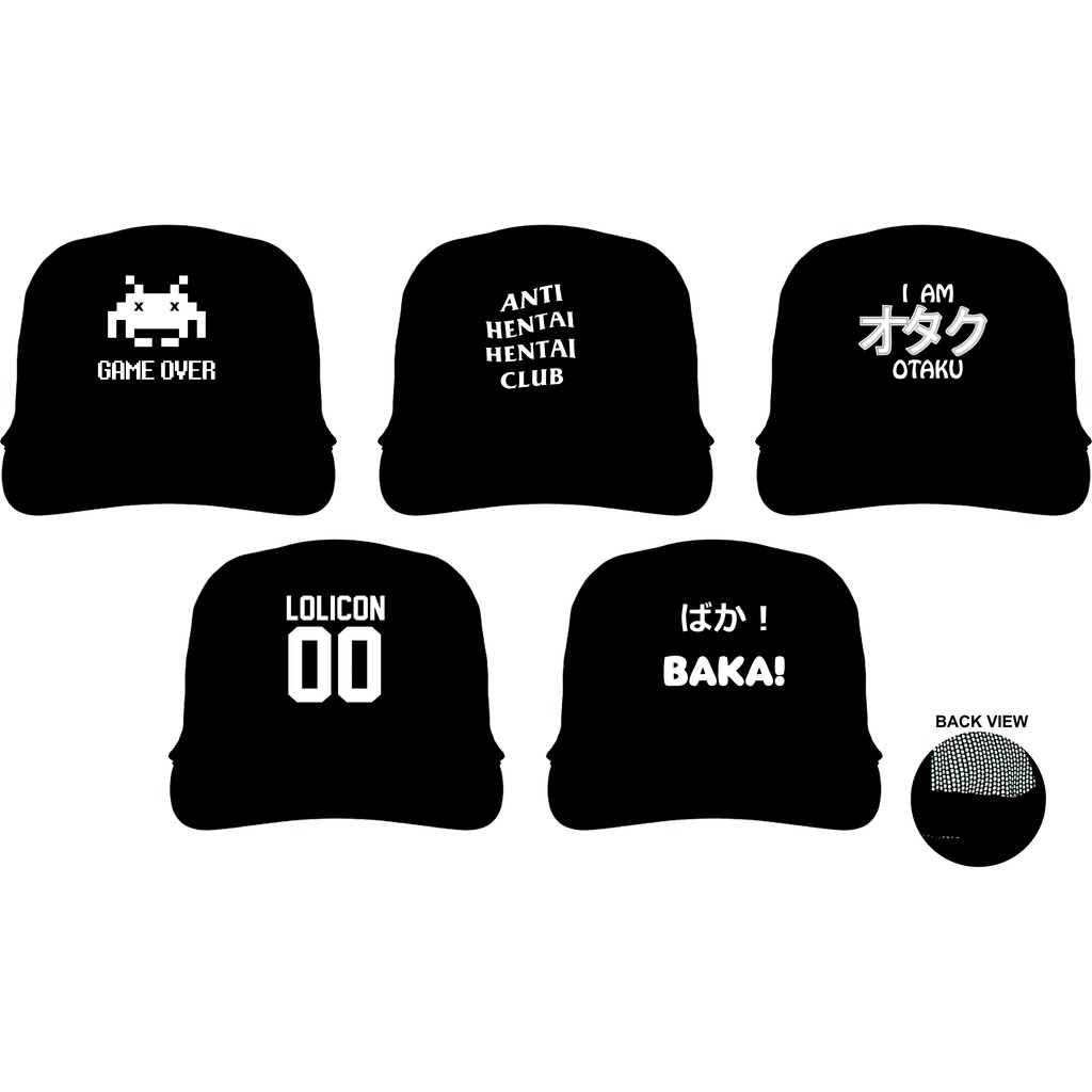 Jual Topi Game Over Anti Hentai Club Baka Lolicon Otaku | Shopee Indonesia
