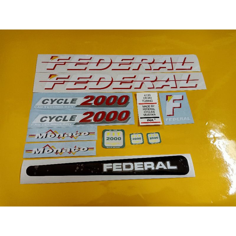 Jual stiker sepeda federal monaco | Shopee Indonesia