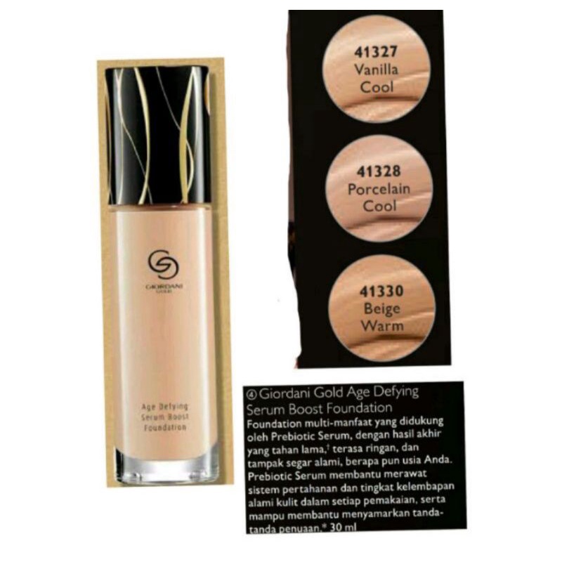 Jual giordani gold age defying serum boost foundation | Shopee Indonesia