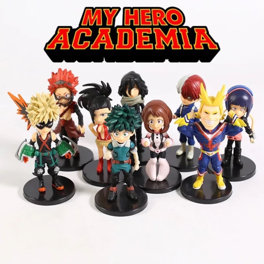 Jual BOKU NO HERO ACTION FIGURE SET 9 PCS MY HERO ACADEMIA PAJANGAN ...