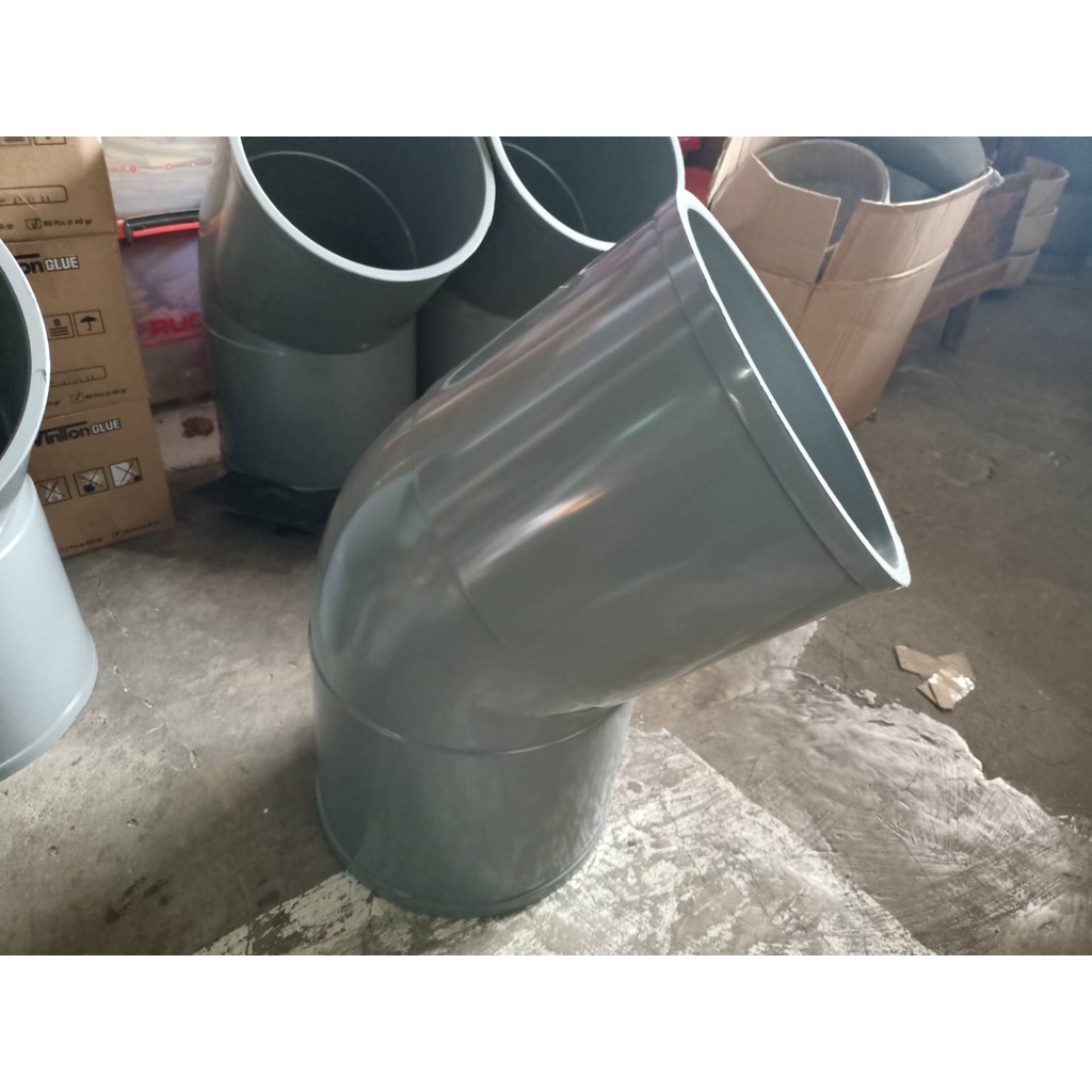 Jual Elbow 45 derajat 12" 12 inch in inci Knee Keni pipa PVC ada ...