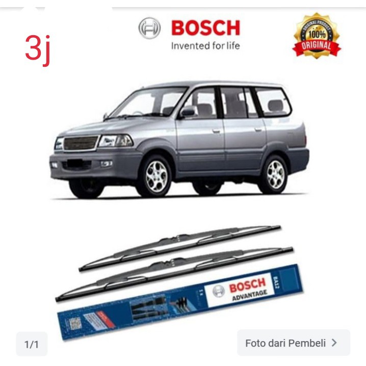Jual Bosch Sepasang Wiper Mobil Toyota Kijang Kapsul Advantage 20 19