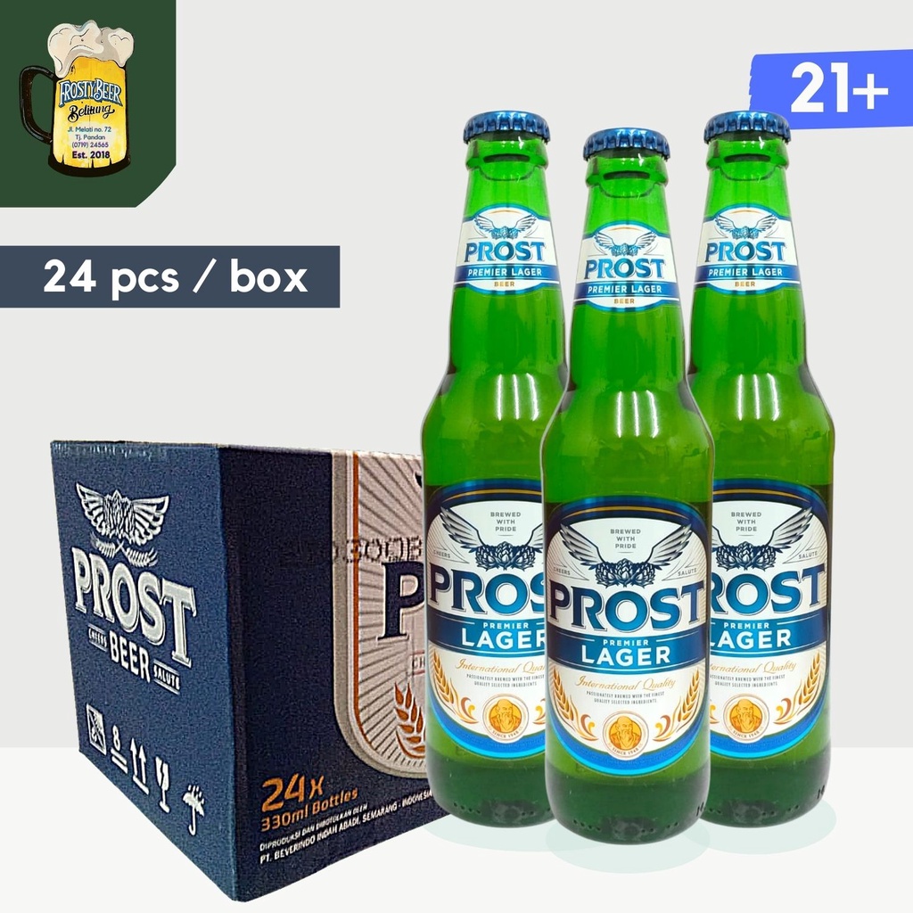 Jual Prost Beer 330 ml Bottle - Bir Prost botol kecil isi 24 per box ...