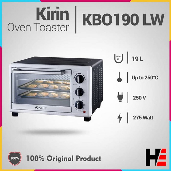 Jual [INSTAN / SAMEDAY] Oven Toaster Listrik KIRIN Low Watt KBO-190LW ...