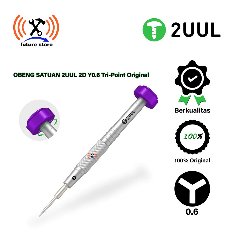 Jual 2UUL 2D Obeng Satuan / Unit Screwdriver Tri-Point Y0.6 Original ...
