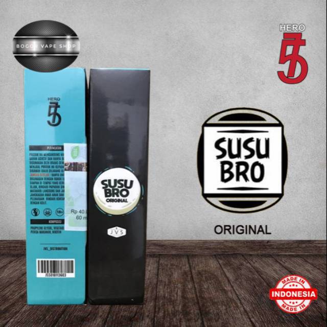 Jual SUSU BRO ORIGINAL by HERO 57 - Liquid Lokal Premium | Shopee Indonesia