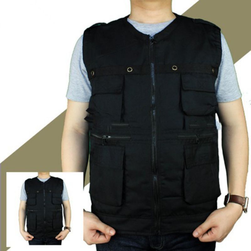 Jual Rompi Lapangan Outdoor Satgas Mancing Pria Kualitas Bagus Safety ...