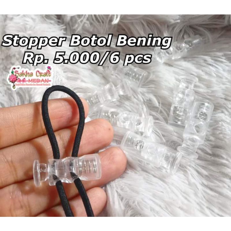 Jual STOPPER BOTOL Hitam& Putih / 6 pcs (Bahan Craft Medan) | Shopee ...