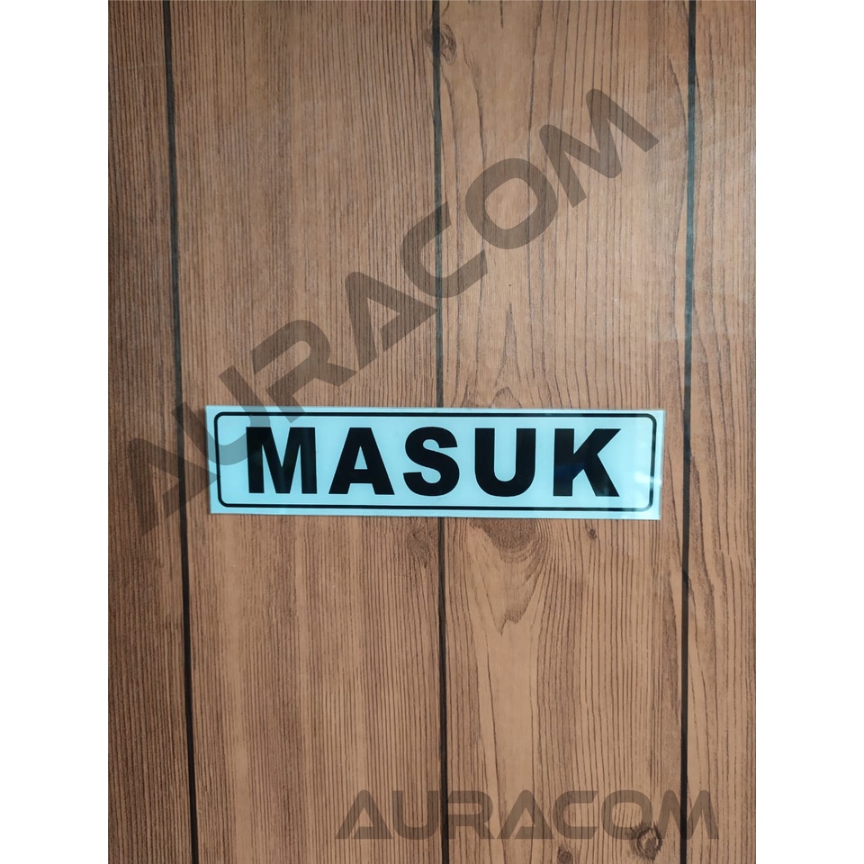Jual COD, Akrilik, Sticker pintu varian tulisan di pintu(openclose ...