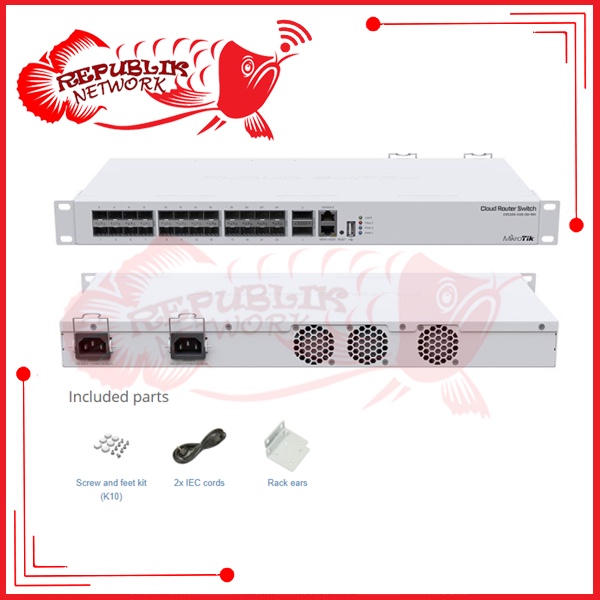 Jual MikroTik CRS 326 24S+ 2Q+ RM CRS326-24S+2Q+RM | Shopee Indonesia