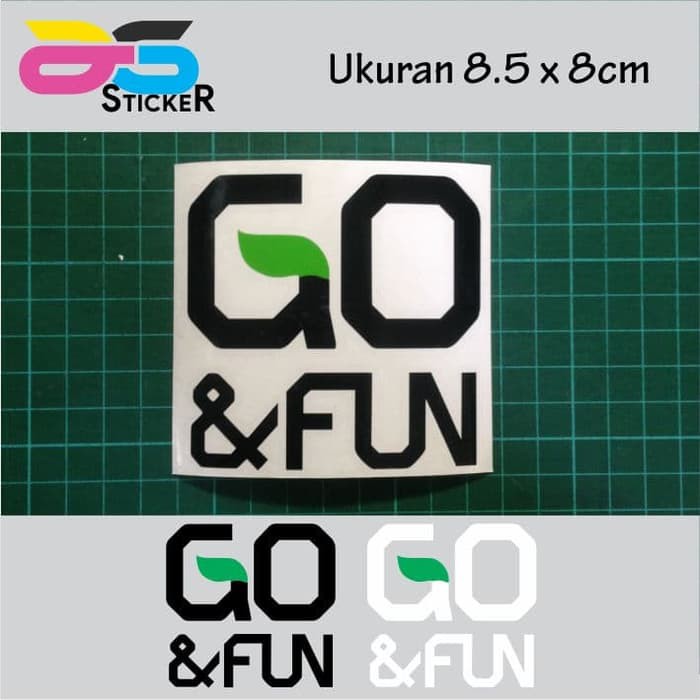 Jual Sticker / Stiker GO&FUN 8.5x8cm | Shopee Indonesia