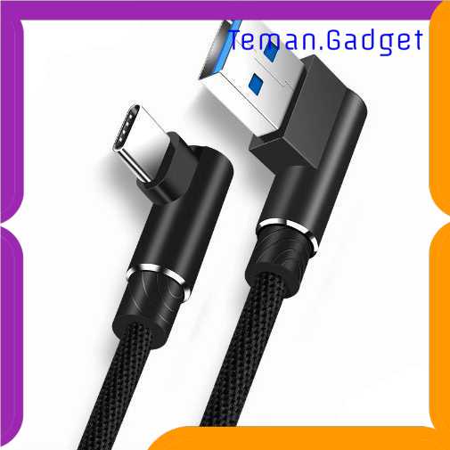 Jual TG-A1 Kabel Charger USB Type C L Shape Cable 2.1A 1 Meter ...