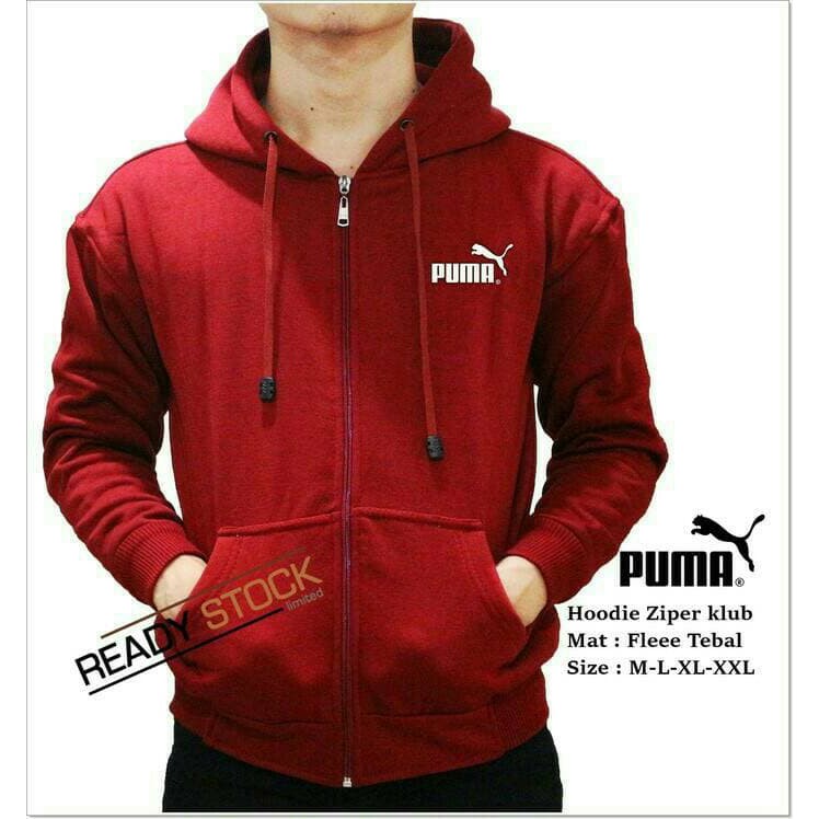 Jual ZIPPER PUMA MERAH MAROON Murah | Shopee Indonesia