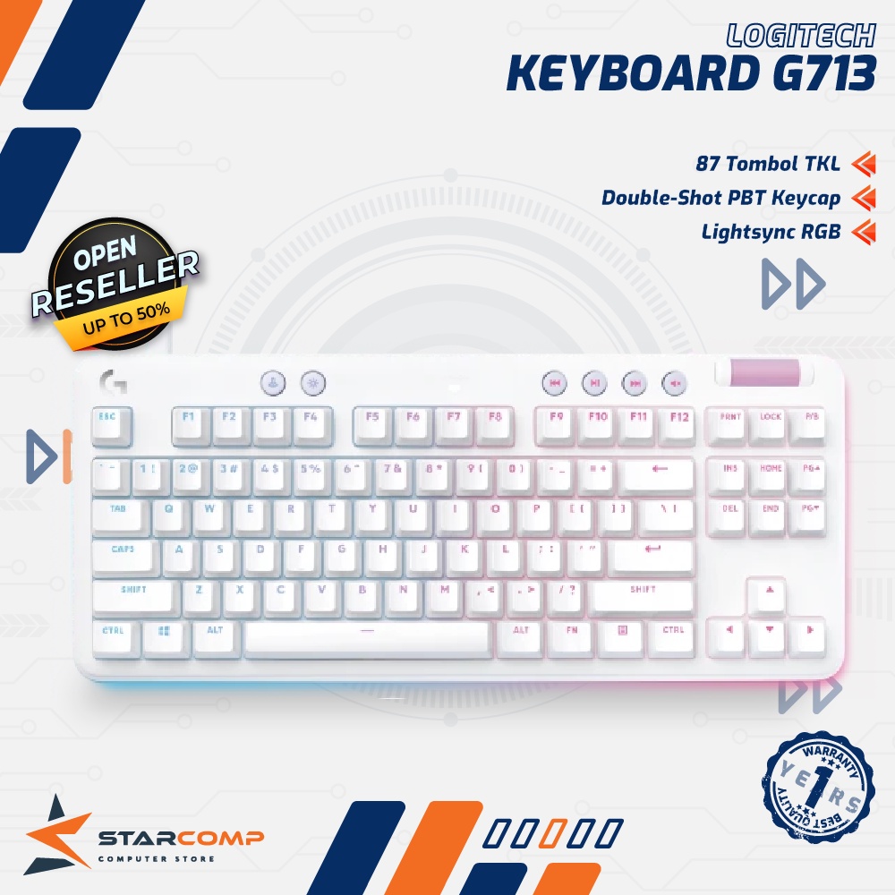 Jual Logitech G713 Aurora Gaming Keyboard Mechanical G 713 | Shopee Indonesia