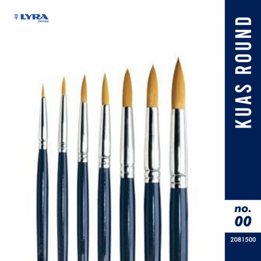 Jual Kuas Lukis Lyra Round / Lancip Taklon Art Brush | Shopee Indonesia