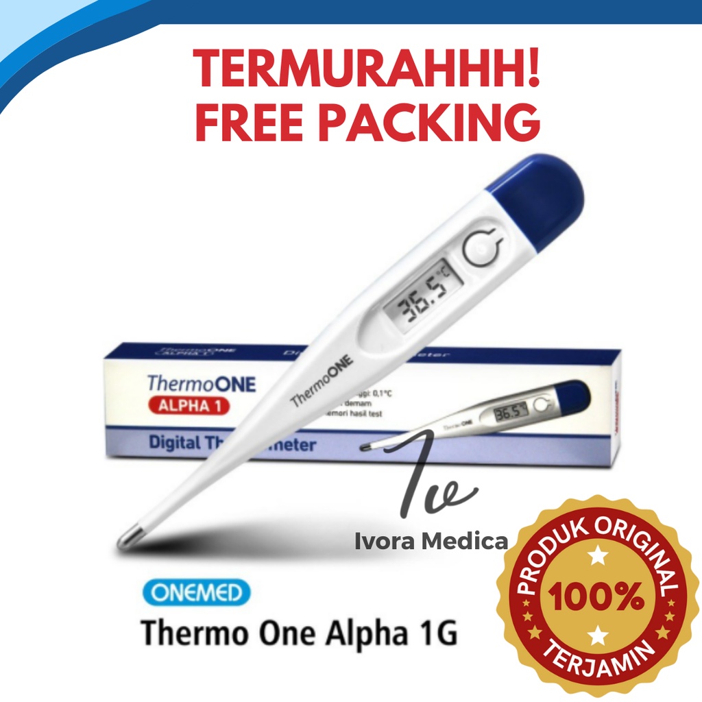 Jual Thermometer Termometer Digital Onemed Alpha 1G | Shopee Indonesia