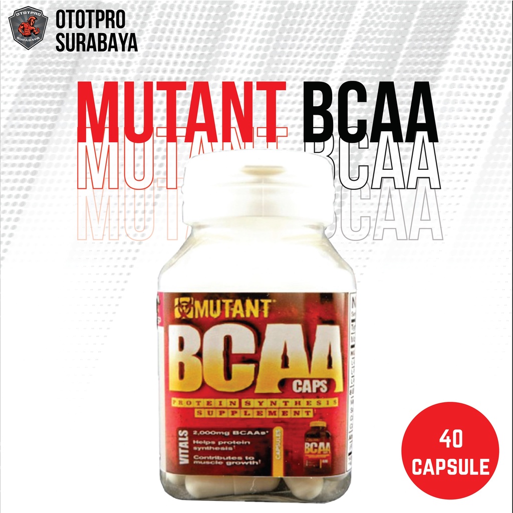 Jual Suplemen Fitness Mutant BCAA 40 Kapsul /Gym/Otot/Muscle/Fitness ...