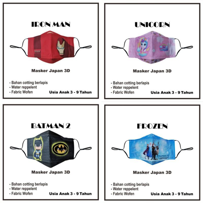 Jual Masker Anak Kain 3D model Kf94 | Shopee Indonesia