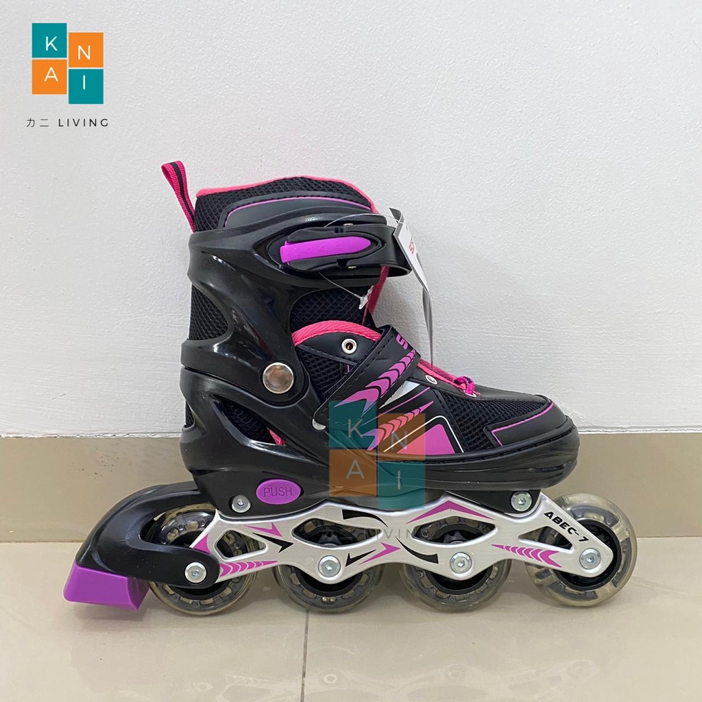 Jual Sepatu roda lampu Inline Skate Bajaj Sofiya power Ban Karet Sepatu ...