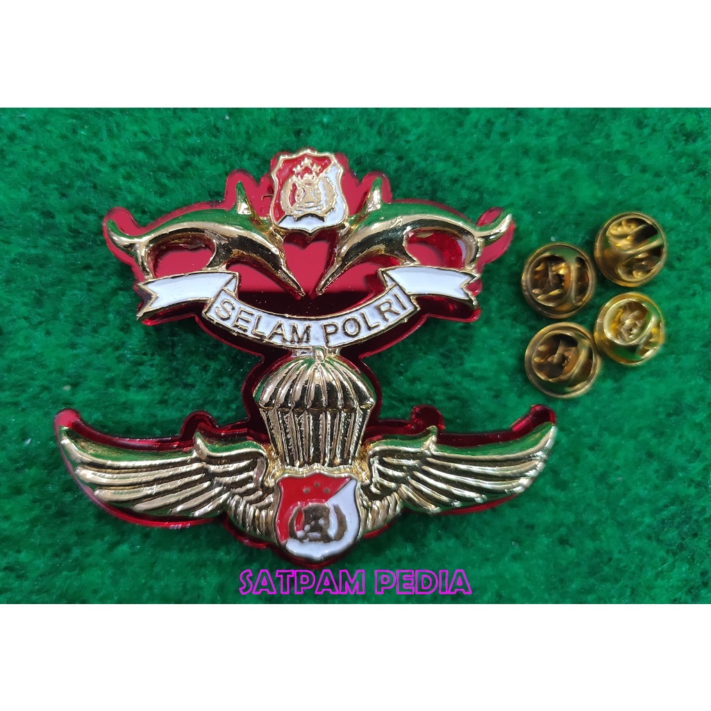 Jual Pin Selam Terjun Susun Polri Mika - Wing Selam Terjun Susun Polri ...