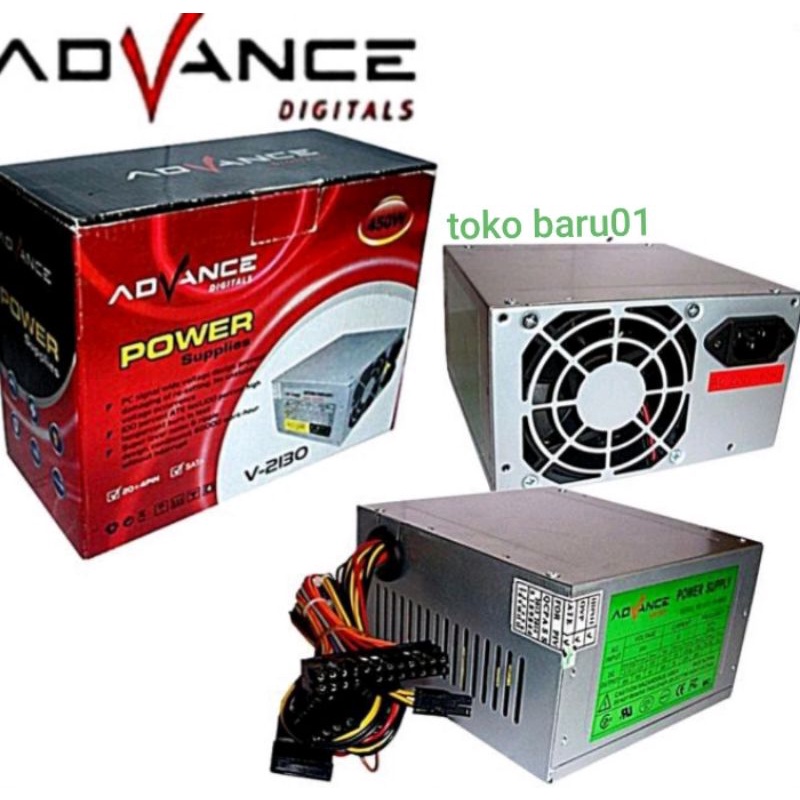 Jual PSU PC PSU ADVANCE POWER SUPPLY ADVANCE 450W original | Shopee ...