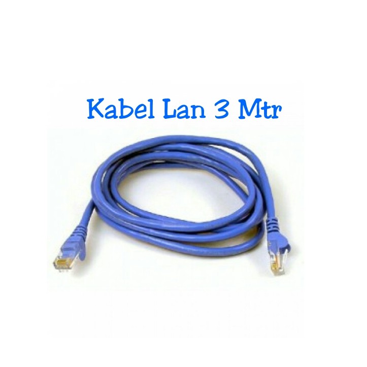 Jual KABEL LAN 3 METER CAT5E / KABEL UTP LAN 3M CAT5 HIGH QUALITY | Shopee Indonesia