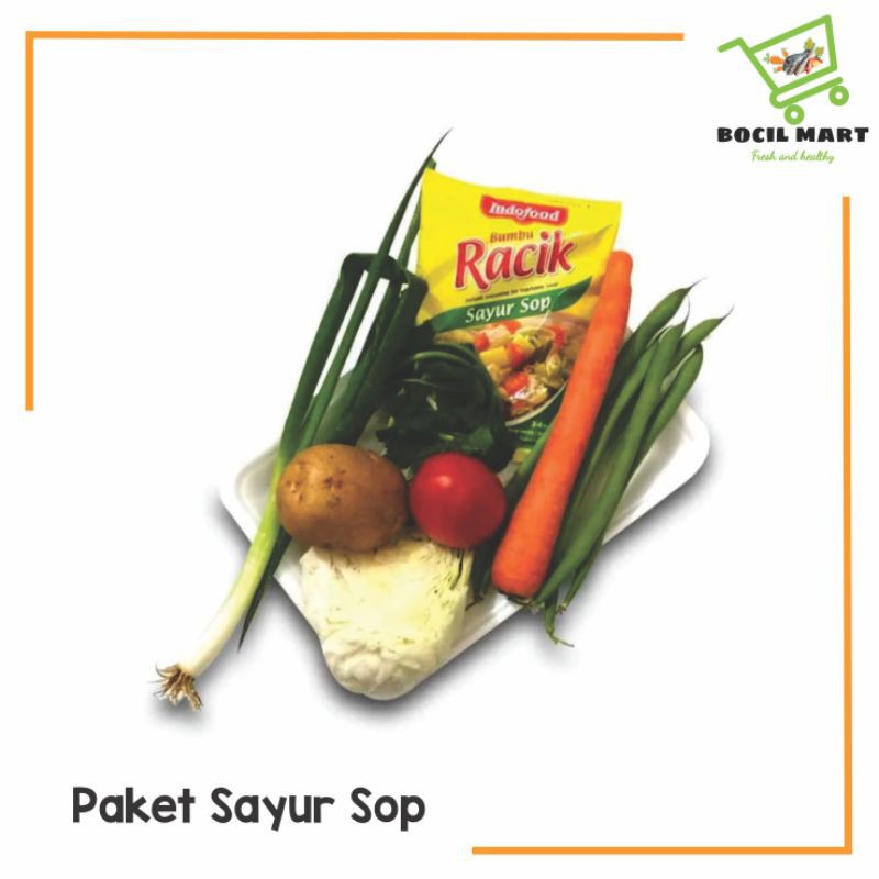Jual [BOCIL MART] PAKET SAYUR SOP LENGKAP BISA TAMBAH BUMBU RACIK ...
