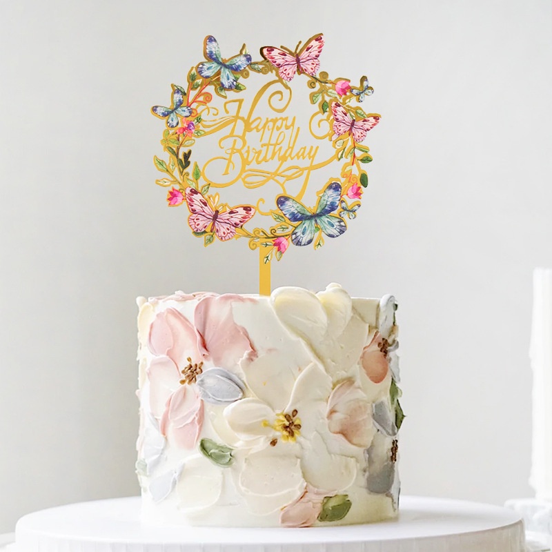 Jual Cake Topper Happy Birthday / Cake Topper Akrilik / Cake Topper ...