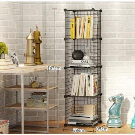 Jual Rak Susun Rak Rak Box Buku 4 Besi Storage Lemari Toys Kotak ...