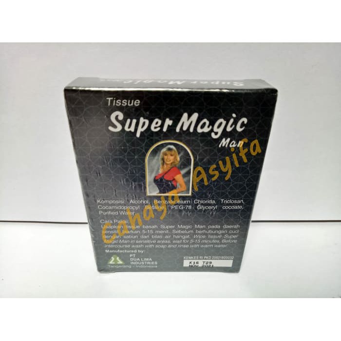Jual TISSUE/TISU SUPER MAGIC MAN ASLI/ORIGINAL ANTISEPTIC PROMO ...