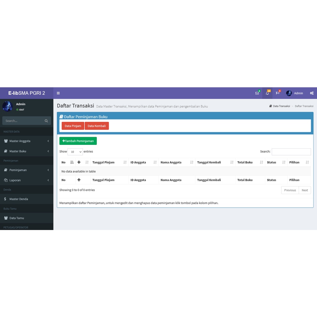 Jual Source Code E-library Atau Perpustakaan Dengan Codeigniter ...