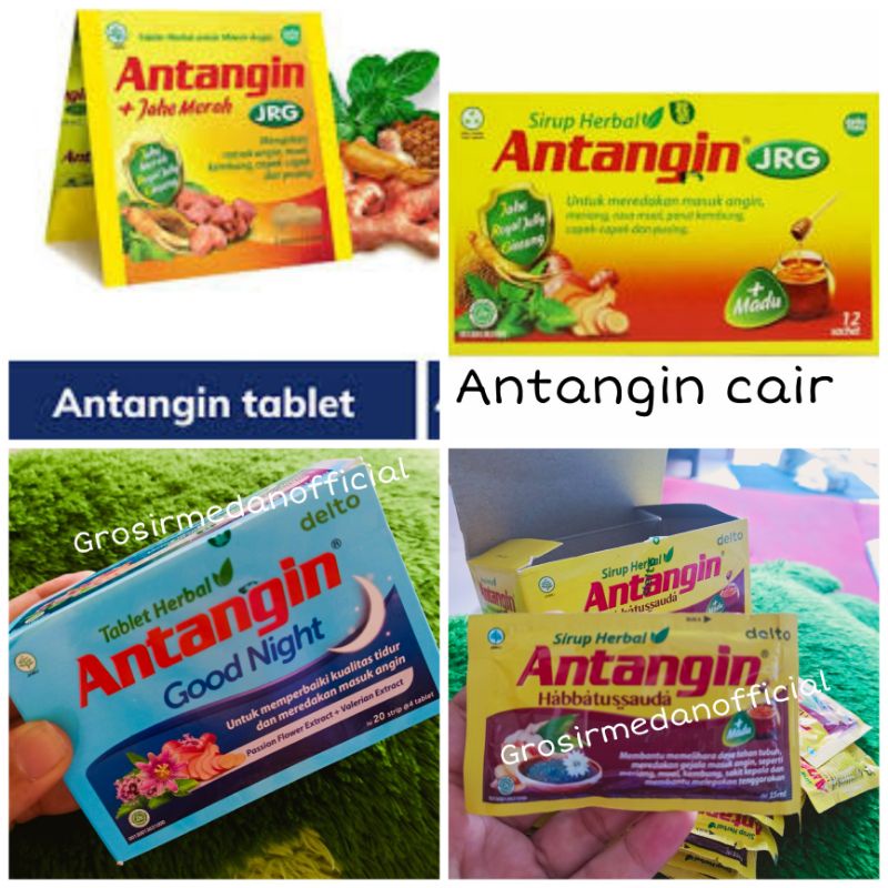 Jual ANTANGIN JRG - CAIR 12 SACHET - JRG TABLET - GOOD NIGHT TABLET ...