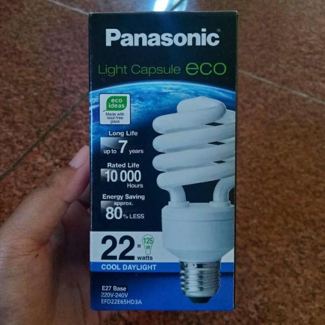 Jual LAMPU PANASONIC LIGHT CAPSULE ECO 22 WATT COOL DAYLIGHY | Shopee ...