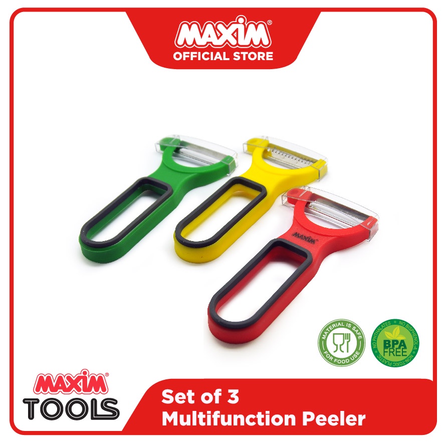 Jual Maxim Tools Multifunction Peeler 3pcs Set Alat Pengupas Sayur ...