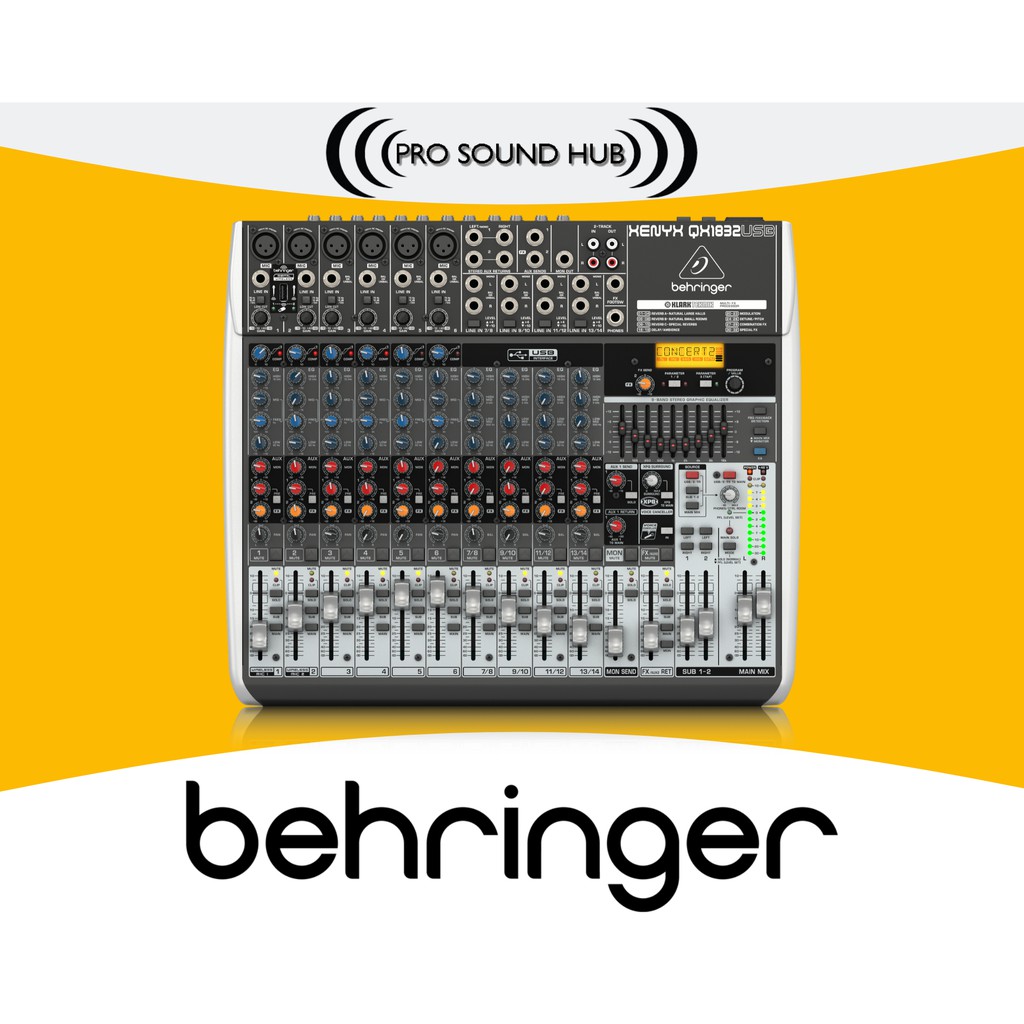 Jual Behringer QX1832USB QX1832 QX 1832 USB Mixer 6 Channel Mono 18 ...