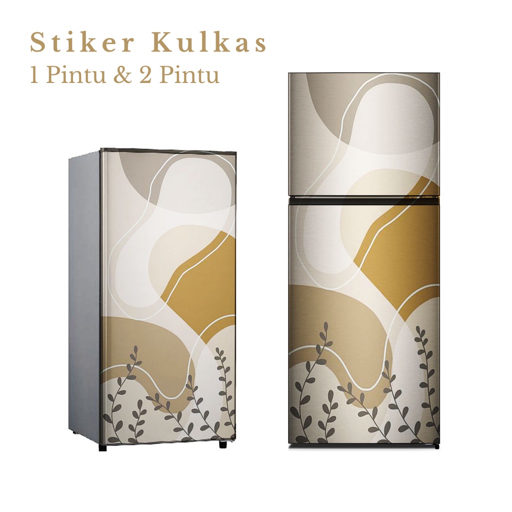 Jual Stiker kulkas 1 pintu dan Stiker Kulkas 2 pintu motif Aesthetic ...