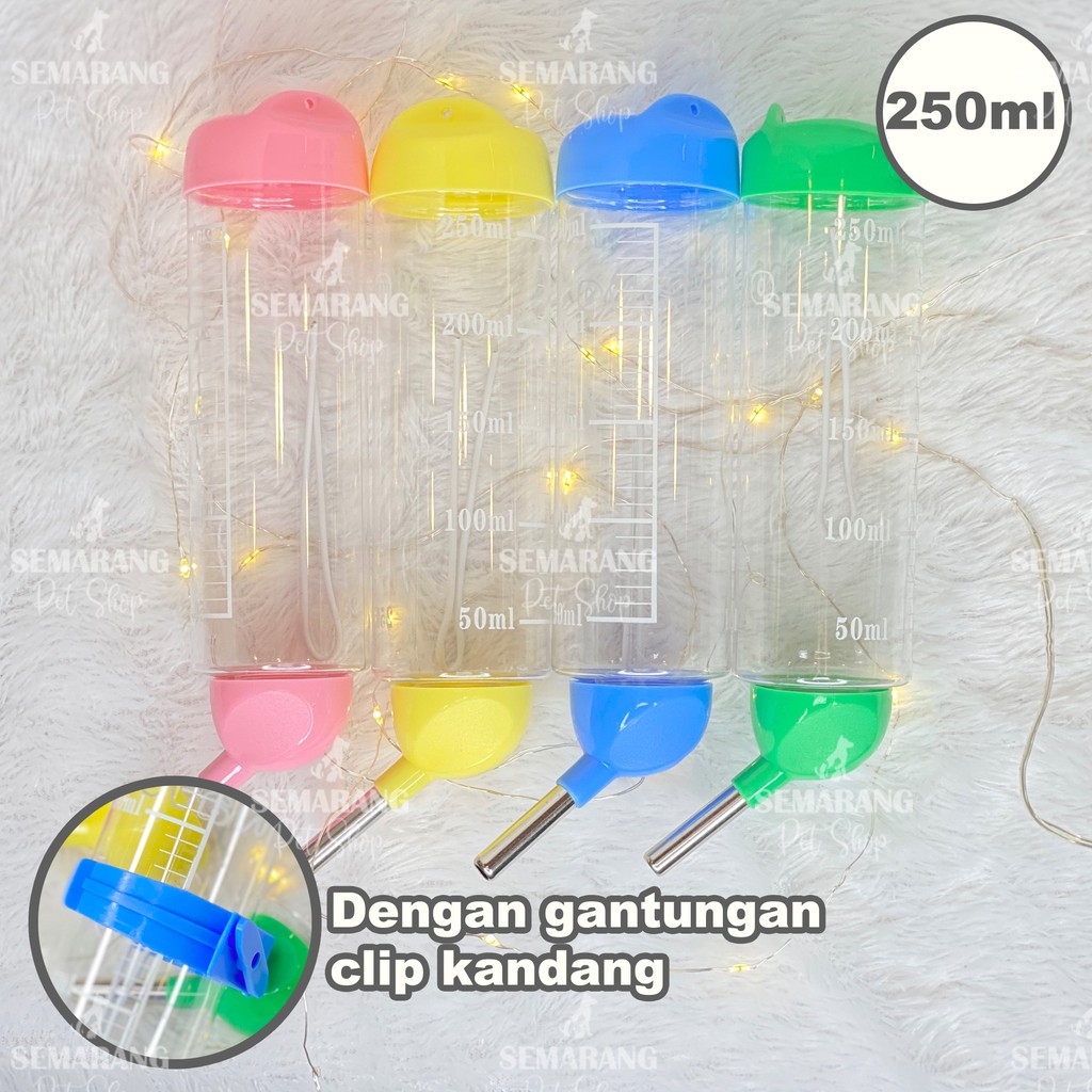 Jual Botol Minum Hamster 250ml Dot Hewan Landak Mini Kelinci Drinking ...