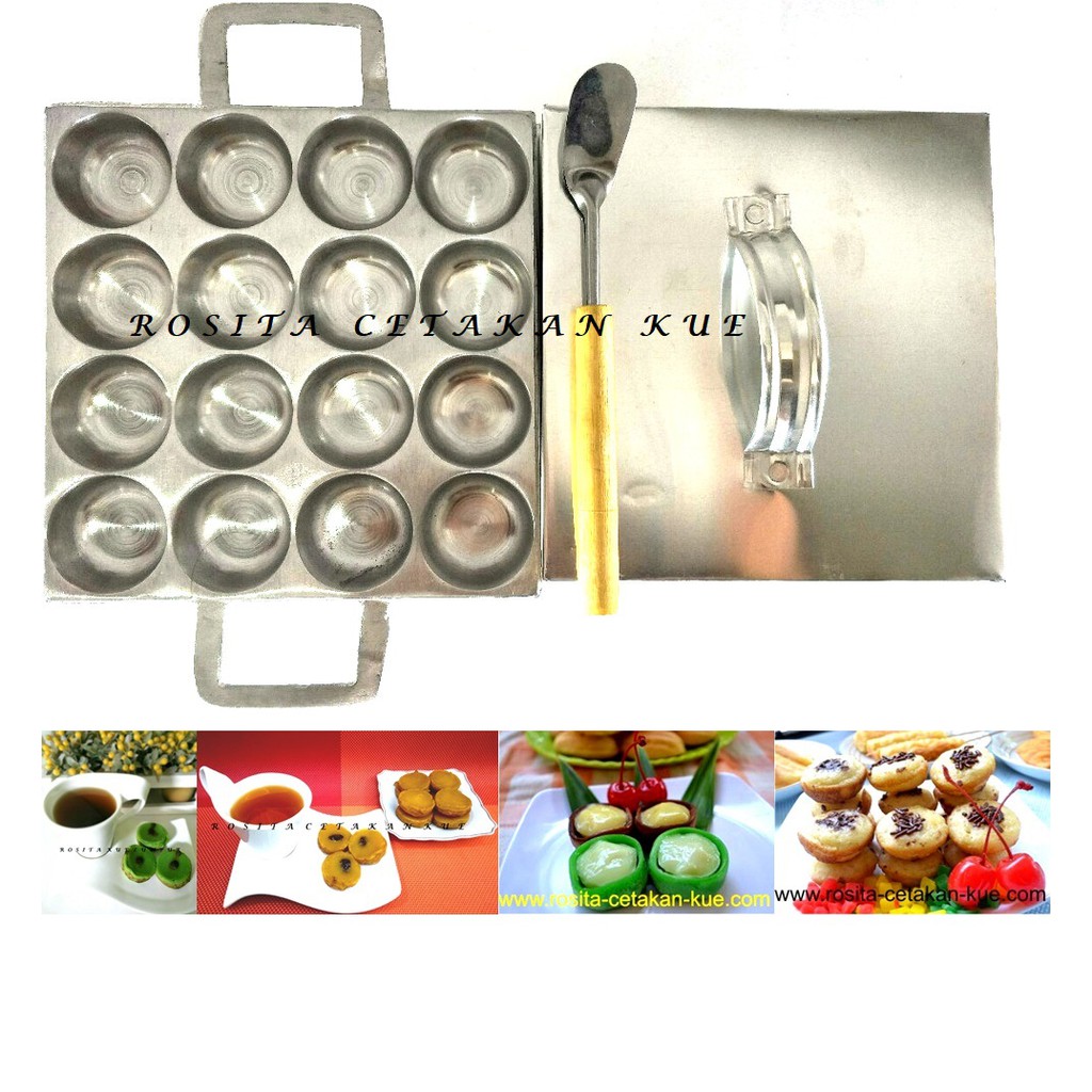 Jual Rosita Cetakan Kue Lumpur Mini Apem Mini Cubit PVC | Shopee Indonesia