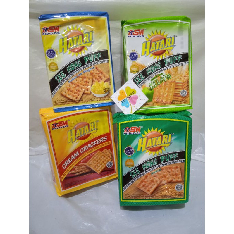 Jual Hatari / Khong Guan Cream Crackers See Hong Puff Indo | Shopee ...