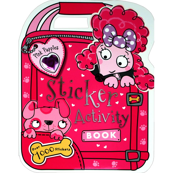 Jual BUKU AKTIVITAS ANAK Pink Puppies Sticker Activity Bag Book with ...