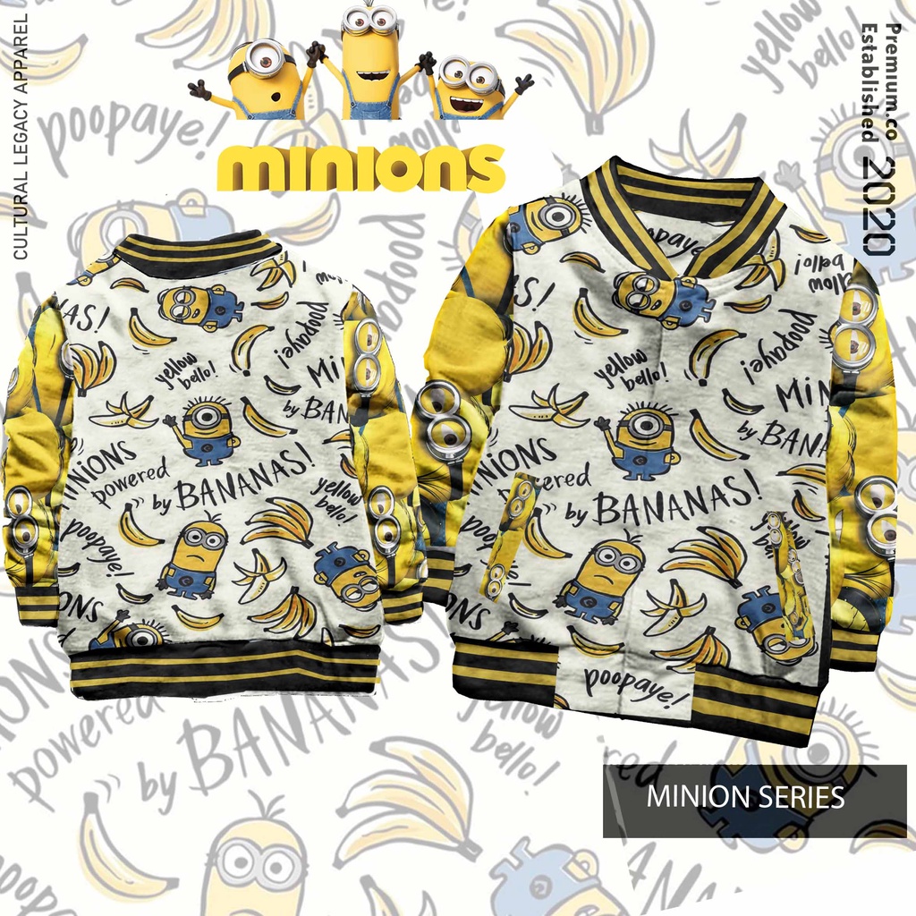 Jual JAKET VARSITY ANAK /MINION KARAKTER SERIES/ THE AL STORE | Shopee ...