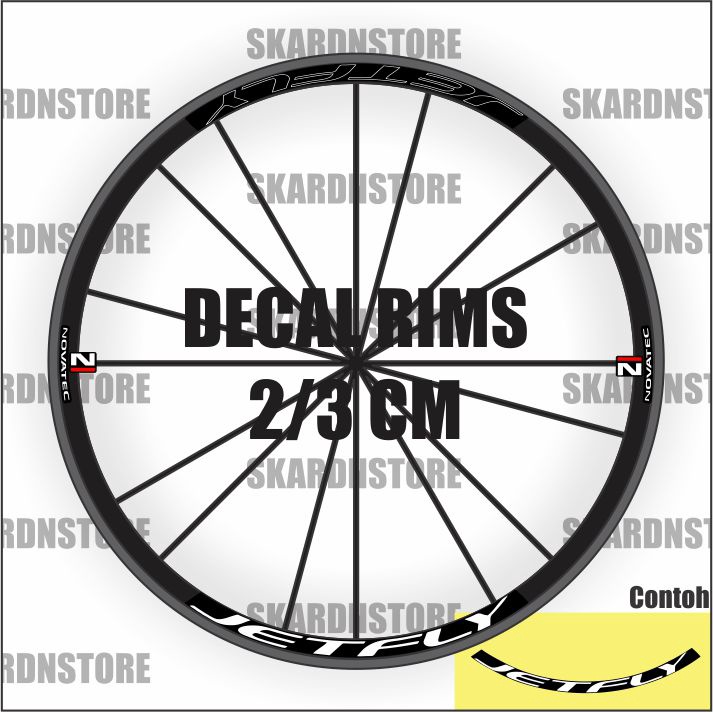 Jual decal stiker rims velg JETFLY NOVATEC | Shopee Indonesia