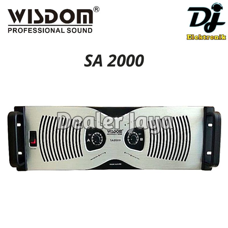 Jual Power Amplifier Wisdom SA 2000 / SA2000 - 2 channel | Shopee Indonesia