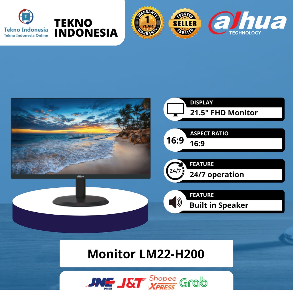 Jual Dahua DHI LM22-H200 Monitor 22 inch FHD bezel less HDMI VGA ...