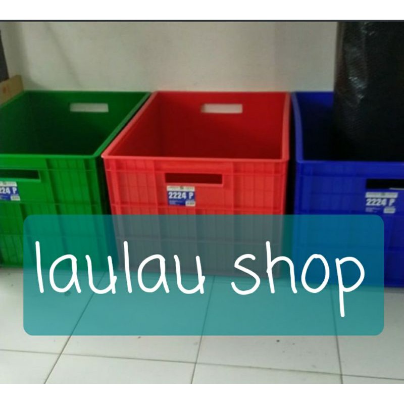 Jual 80x60x45 Box Container Green Leaf 2224 P Keranjang Industri Bak ...