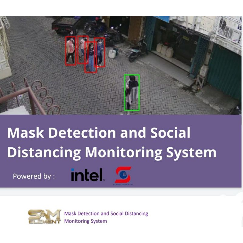 Jual Social Distance and Mask Detect Monitoring with Ai Artificial ...