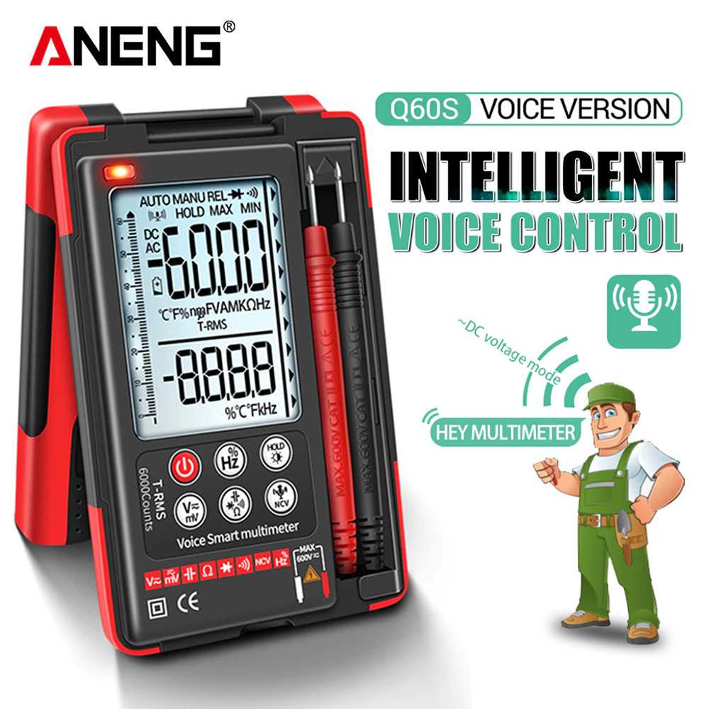 Jual ANENG Multimeter Digital Tester Speech Recognition True RMS - Q60S ...
