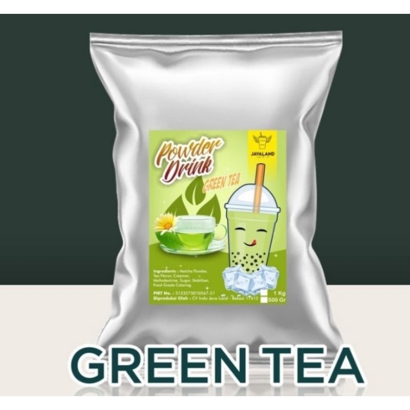 Jual bubuk minuman green tea 1 kg powder drink minuman kekinian ...