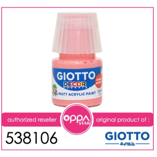 Jual Cat Akrilik Giotto Decor Acrylic Paint 25ml PEACH - 538106 | Shopee Indonesia