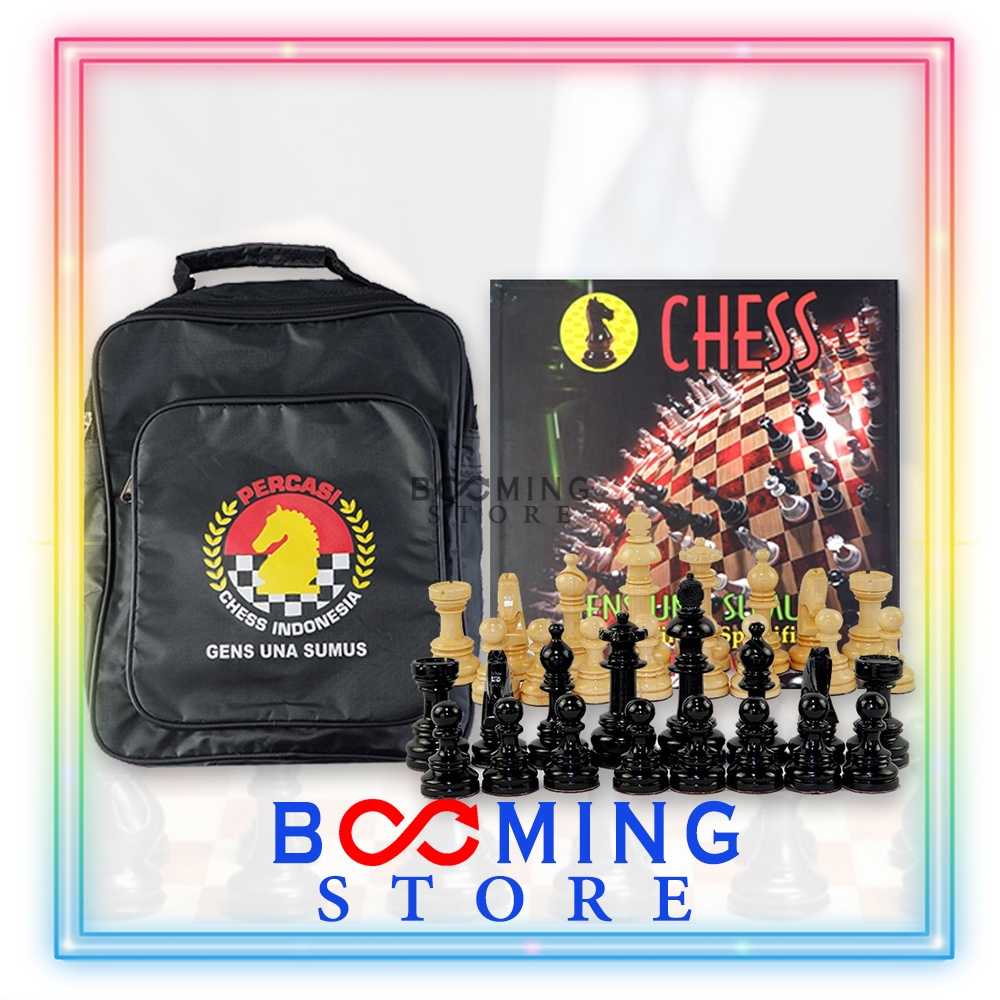 Jual Catur Lipat Percasi CHESS / Catur PERCASI Kayu 50cm | Shopee Indonesia
